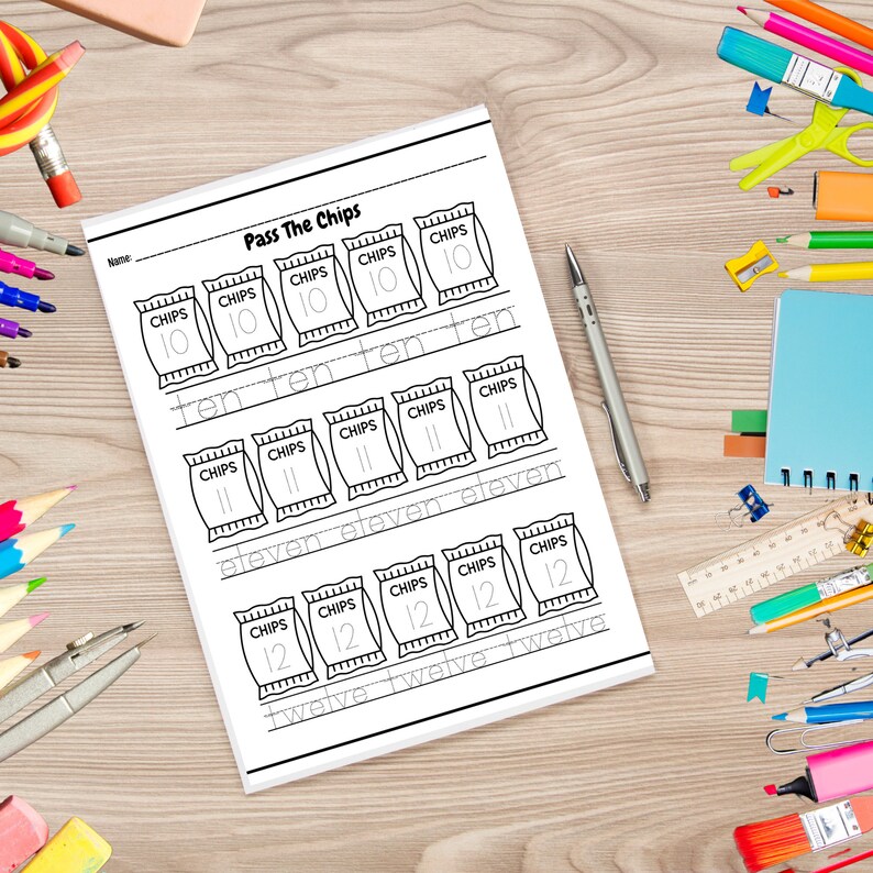 Number Tracing Worksheets, Basic Number Skills, Preschool Tracing ...