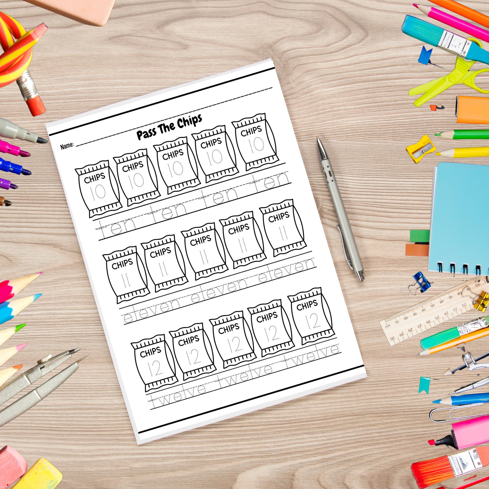 Number Tracing Worksheets, Basic Number Skills, Preschool Tracing ...