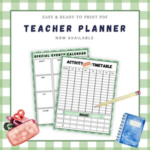 Teacher Lesson Plan, Teacher Record Book, Lesson Plan Book, Teacher ...