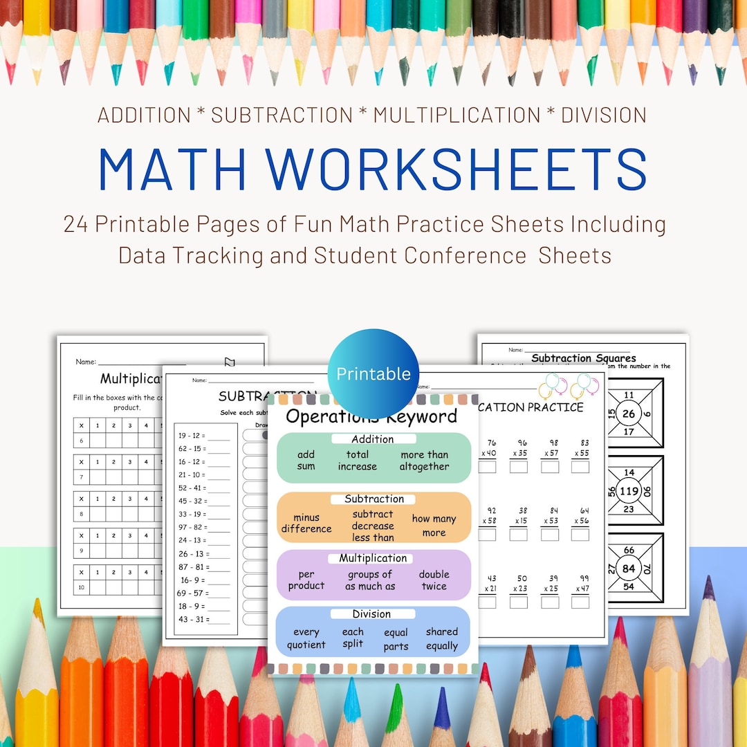 Math Worksheets for Kids Elementary Basic ...