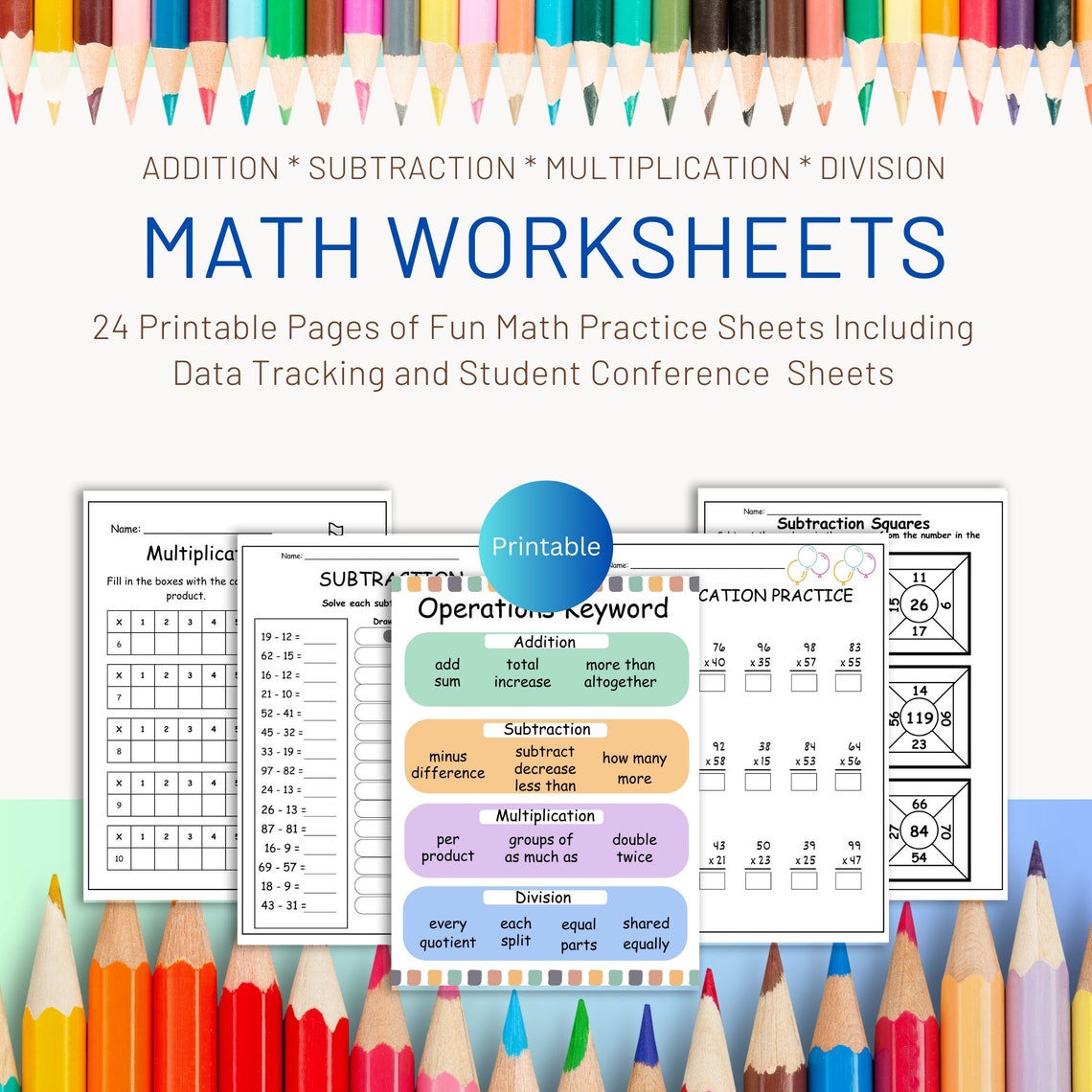 Math Worksheets for Kids Elementary Basic ...