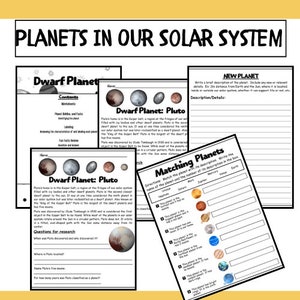Science Worksheets Dwarf Planets. Learn About Our Solar System ...