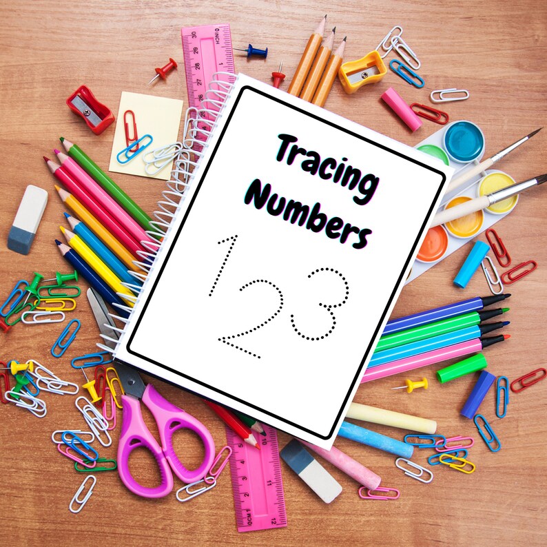 Number Tracing Worksheets, Basic Number Skills, Preschool Tracing ...