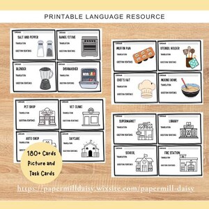 Foreign Language Flashcards and Activity Cards, Language Acquisition ...