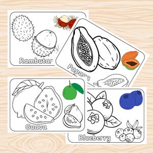 Fruit Coloring Pages, Coloring for Mindfulness, Teacher Resources, Kids ...