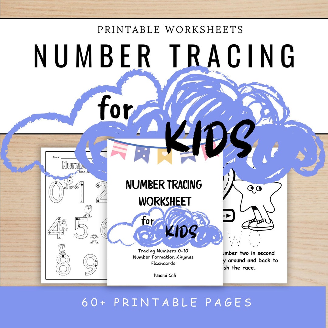 Preschool Number Worksheets, Kindergarten Number Tracing Sheets ...
