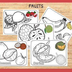 Fruit Coloring Pages, Coloring for Mindfulness, Teacher Resources, Kids ...