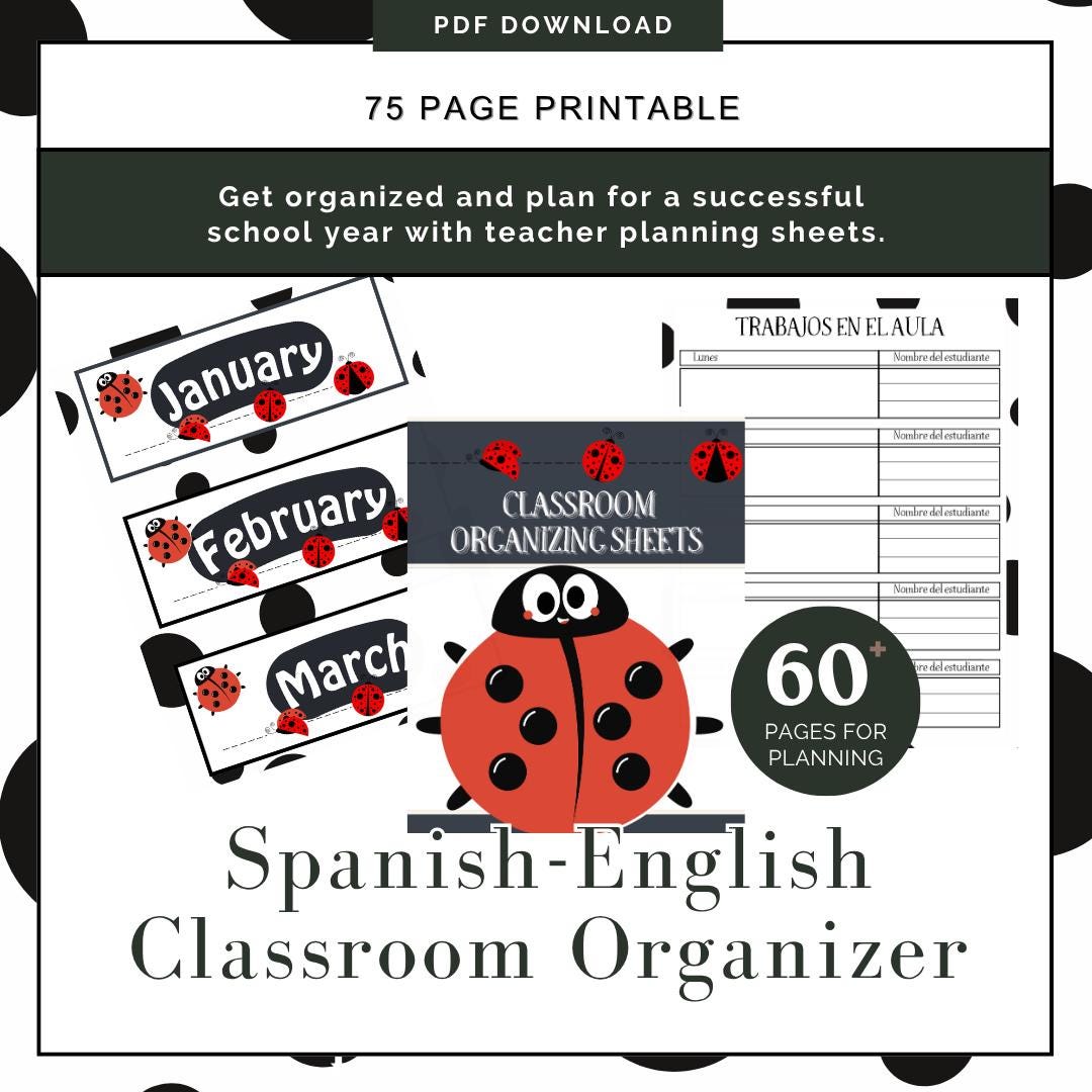 Printable Classroom Planner, Classroom Productivity Sheets, Class ...