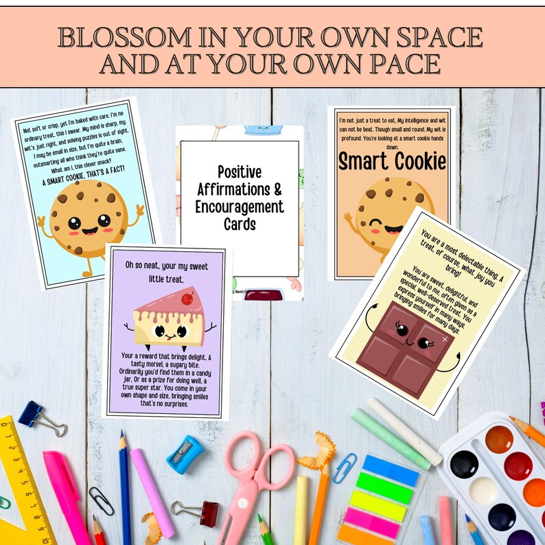 Positive Affirmation Cards for Kids - 24 Printable Affirmation Cards ...