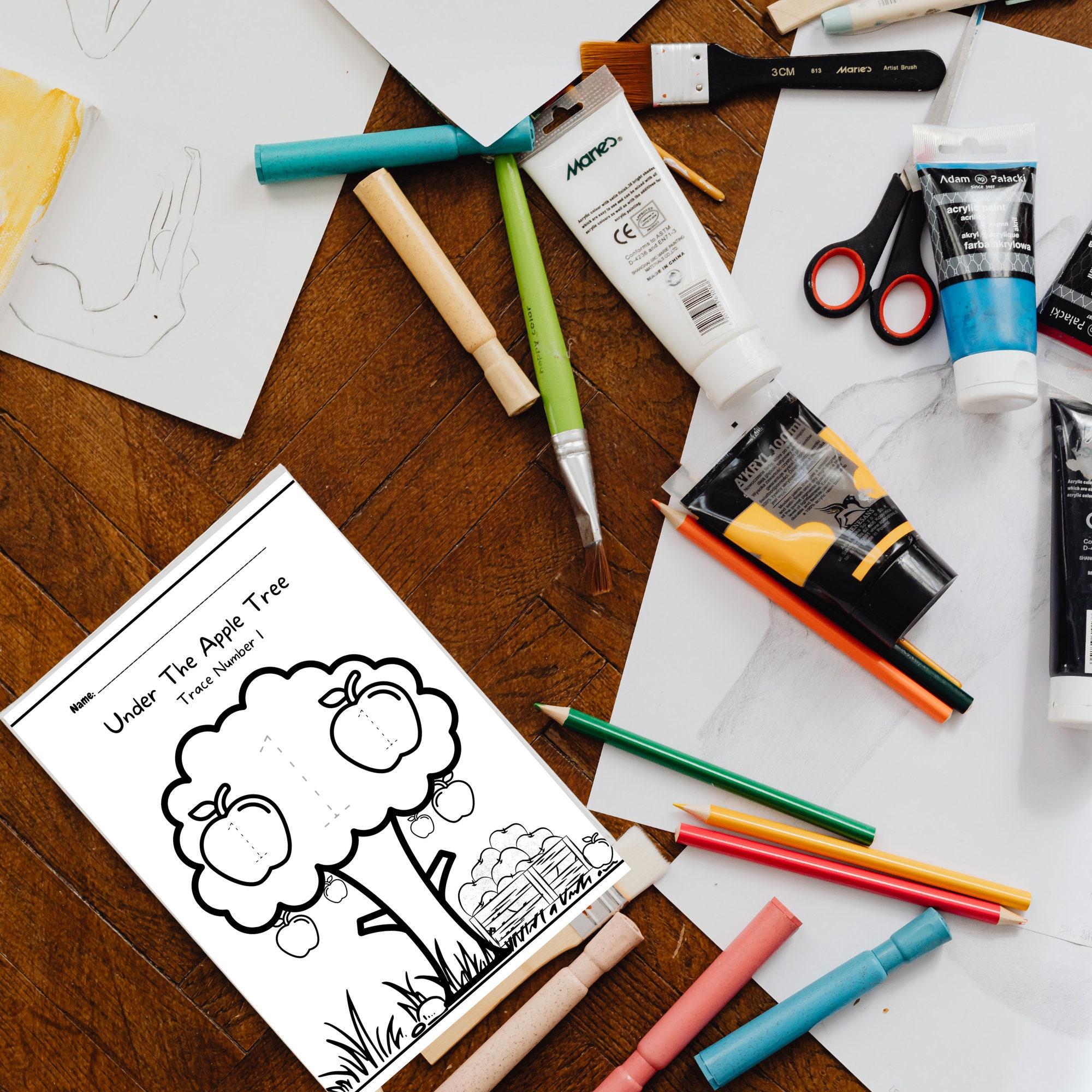 Number Tracing Worksheets, Basic Number Skills, Preschool Tracing ...