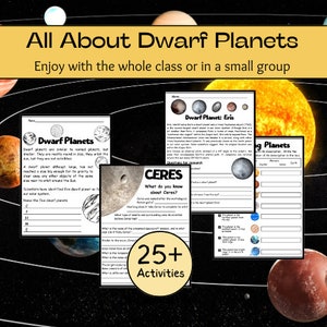 Science Worksheets Dwarf Planets. Learn About Our Solar System ...