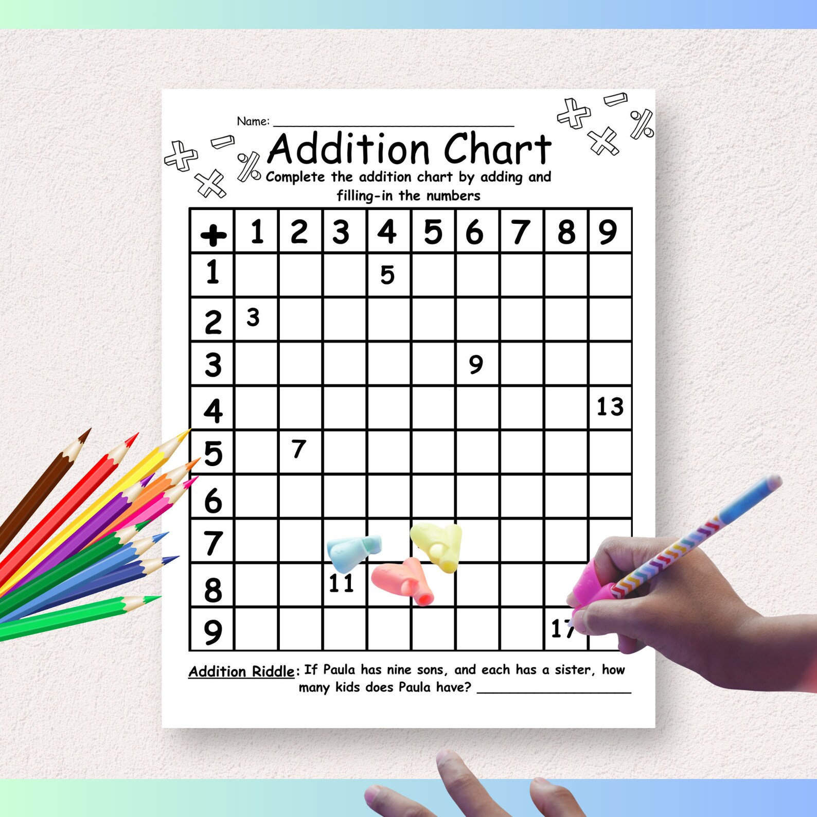 Math Worksheets for Kids Elementary Basic ...
