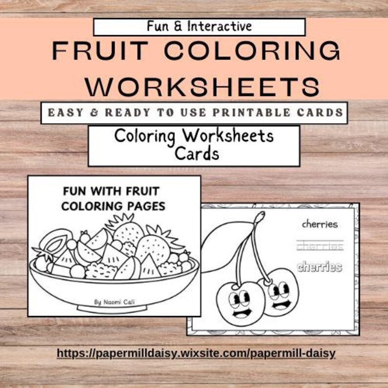 Fruit Coloring Pages, Fruit Activity Sheets, Handwriting Practice Pages ...