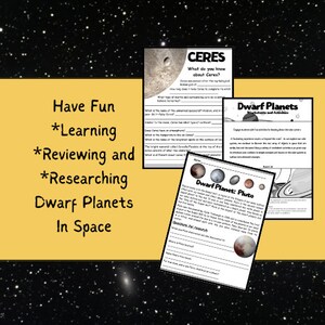 Science Worksheets Dwarf Planets. Learn About Our Solar System ...