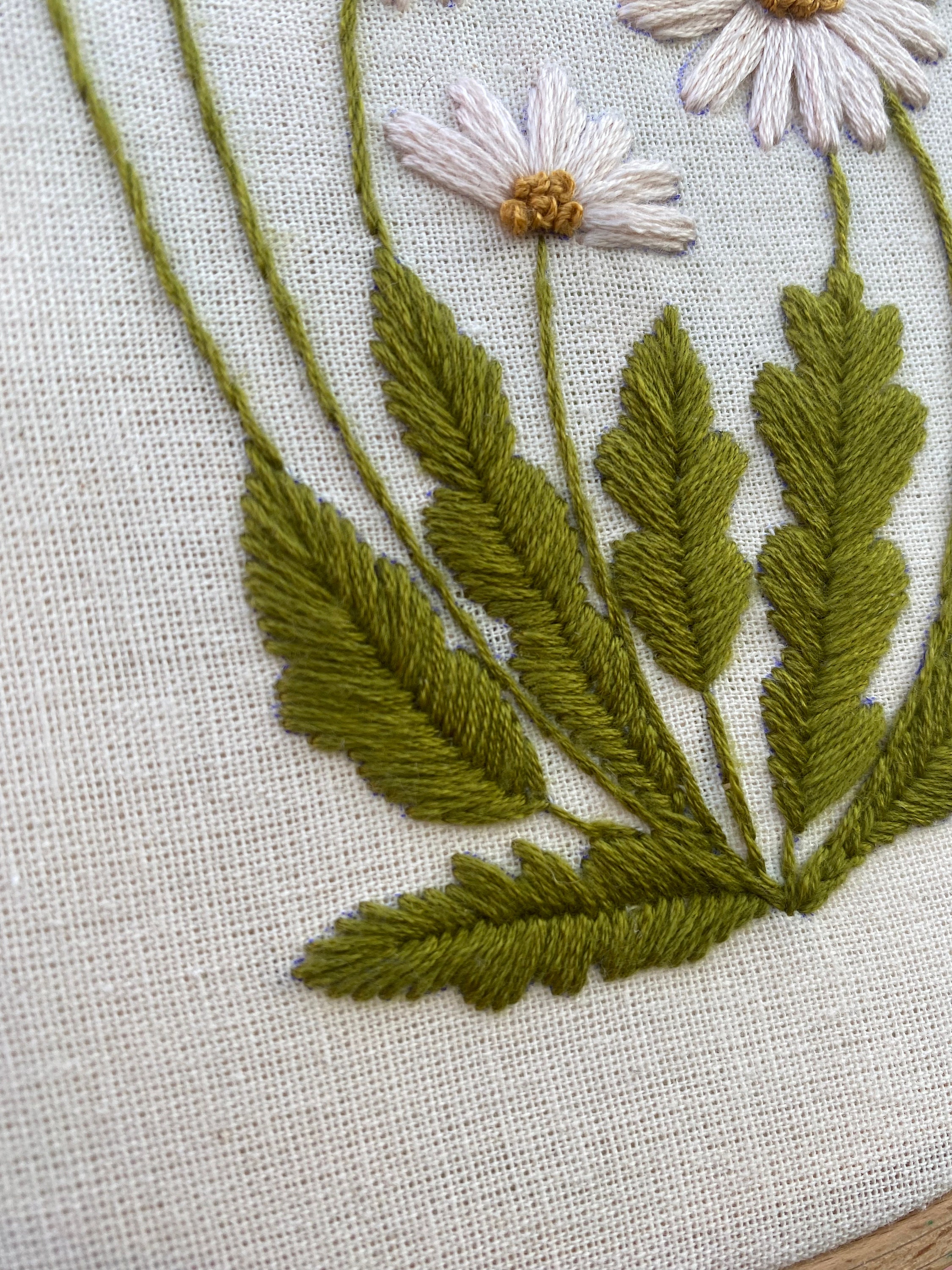 Daisies Embroidery Beginner Pattern Pdf || Wild Daisies Design - Etsy