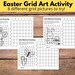 Printable Easter Grid Art Activity Coloring Page Classroom Math ...