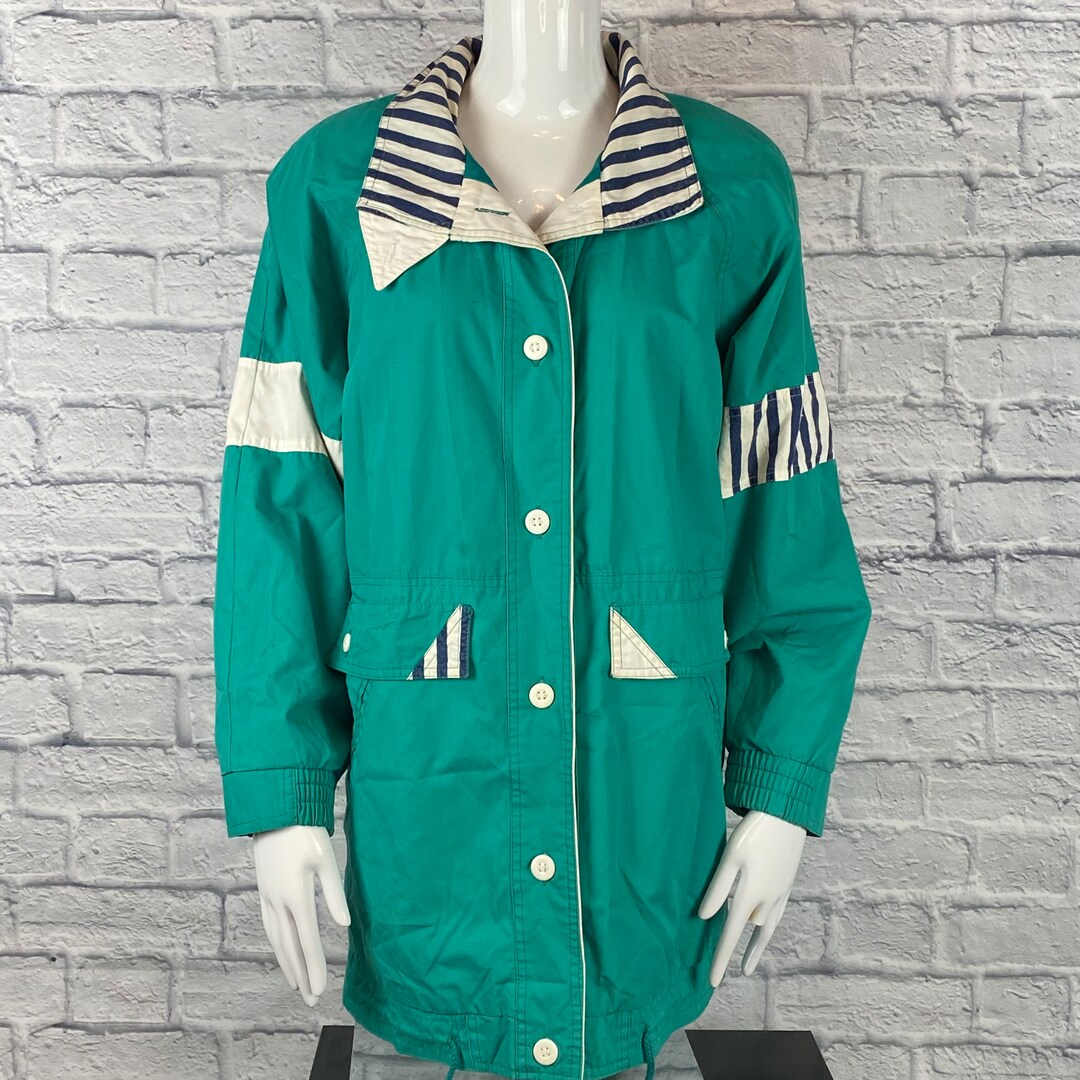 Vintage 1980s Be in the Current Scene Windbreaker Jacket - Etsy
