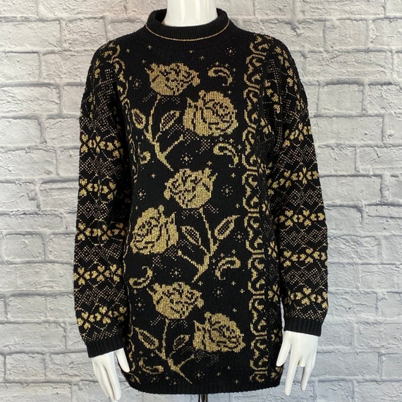 vintage 1980s metallic rose - Gem