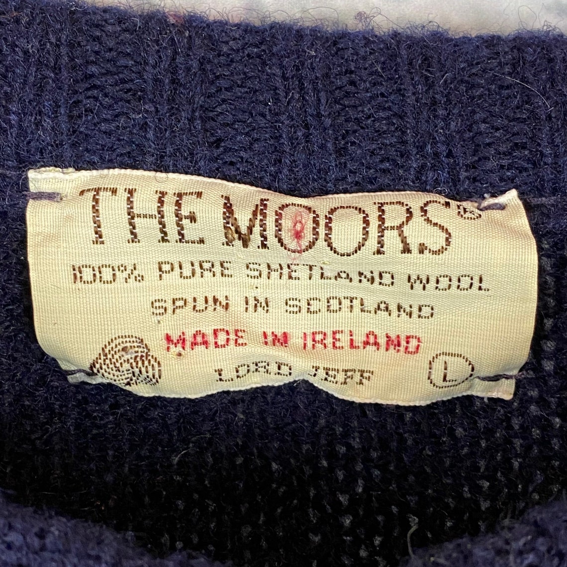 Vintage 1980s the Moors Made in Ireland Wool Sweater - Etsy