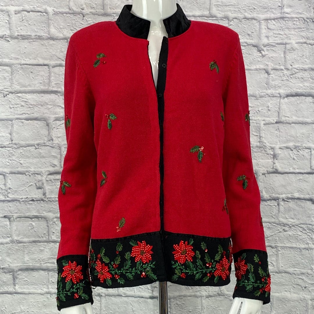 Vintage Heirloom Collectibles Christmas Sweater - Etsy
