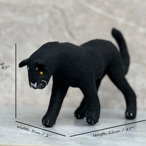 Felt Black Panther Sewing Pattern PDF Safari Stuffed Animals Toy ...