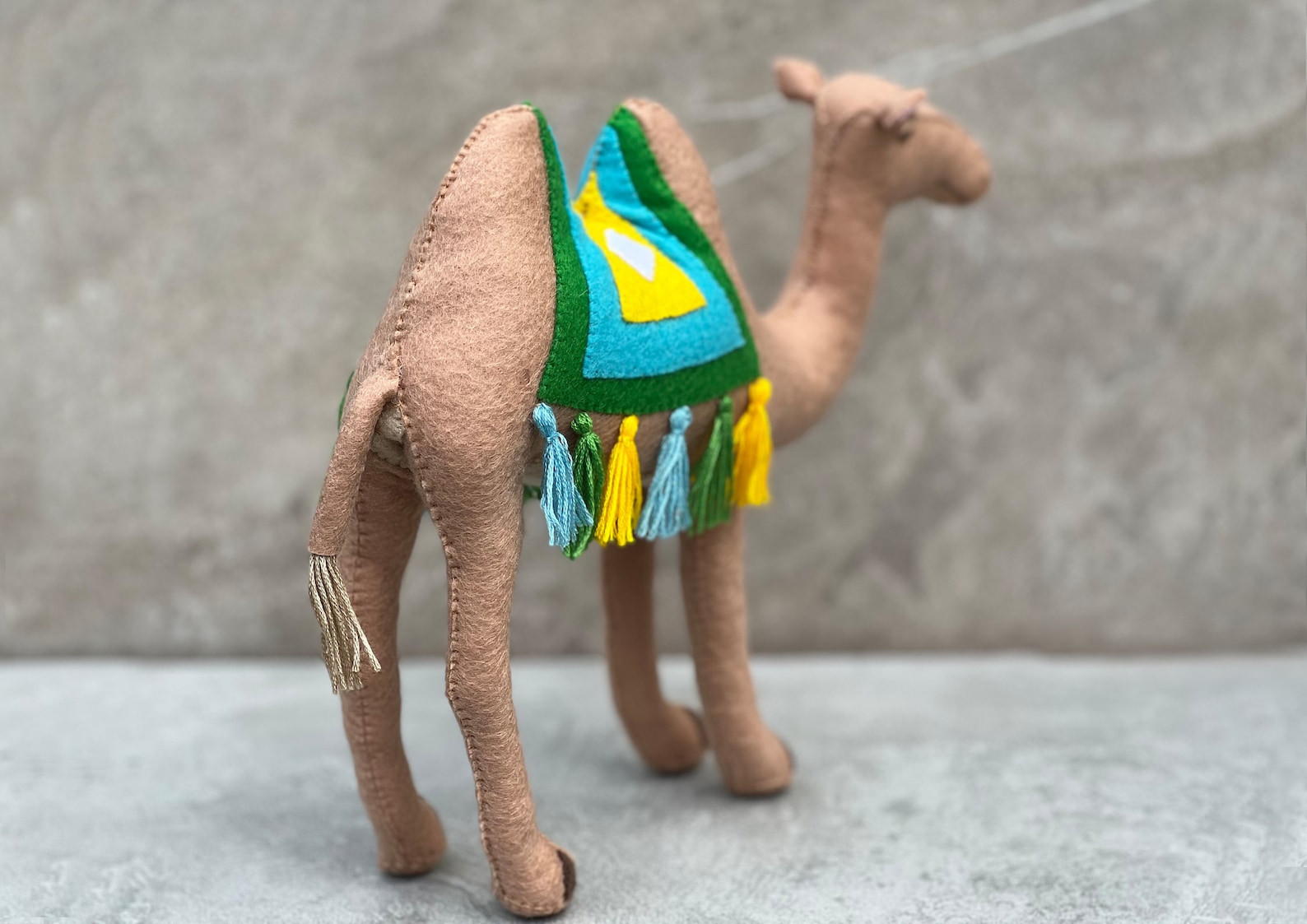 Felt Bactrian Camel Sewing Pattern PDF Camelids Stuffed Animals DIY ...