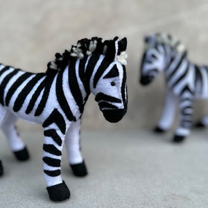 Felt Zebra Digital Sewing Pattern PDF Safari Stuffed Animals - Etsy