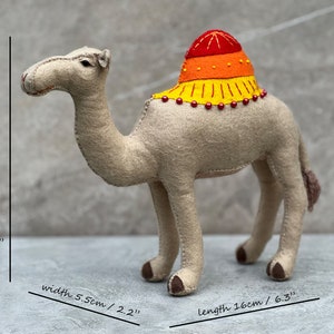 Felt Dromedary Camel Sewing Pattern PDF Camelids Stuffed Animals DIY ...