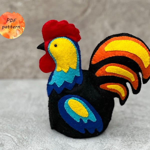 Felt Rooster - Etsy