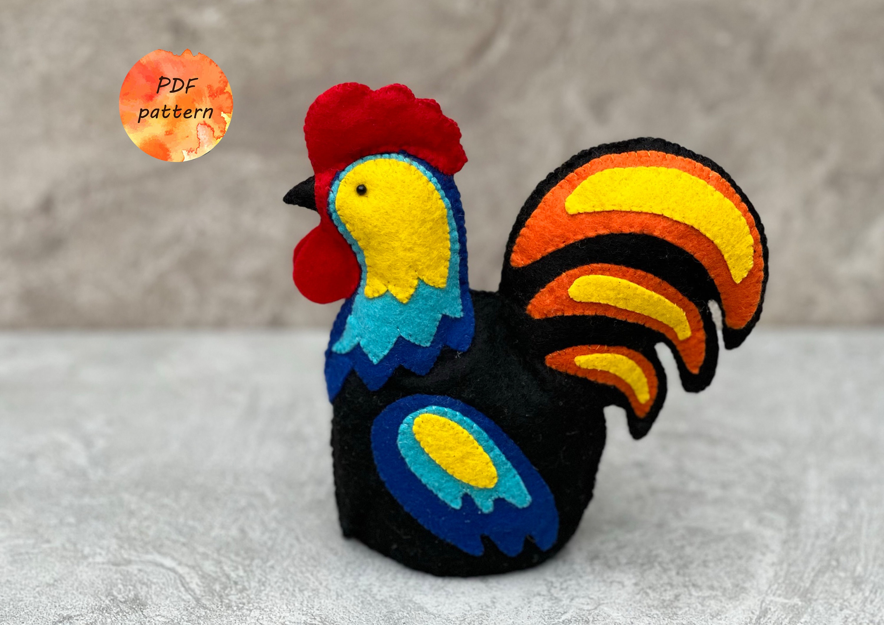 Felt Roosters
