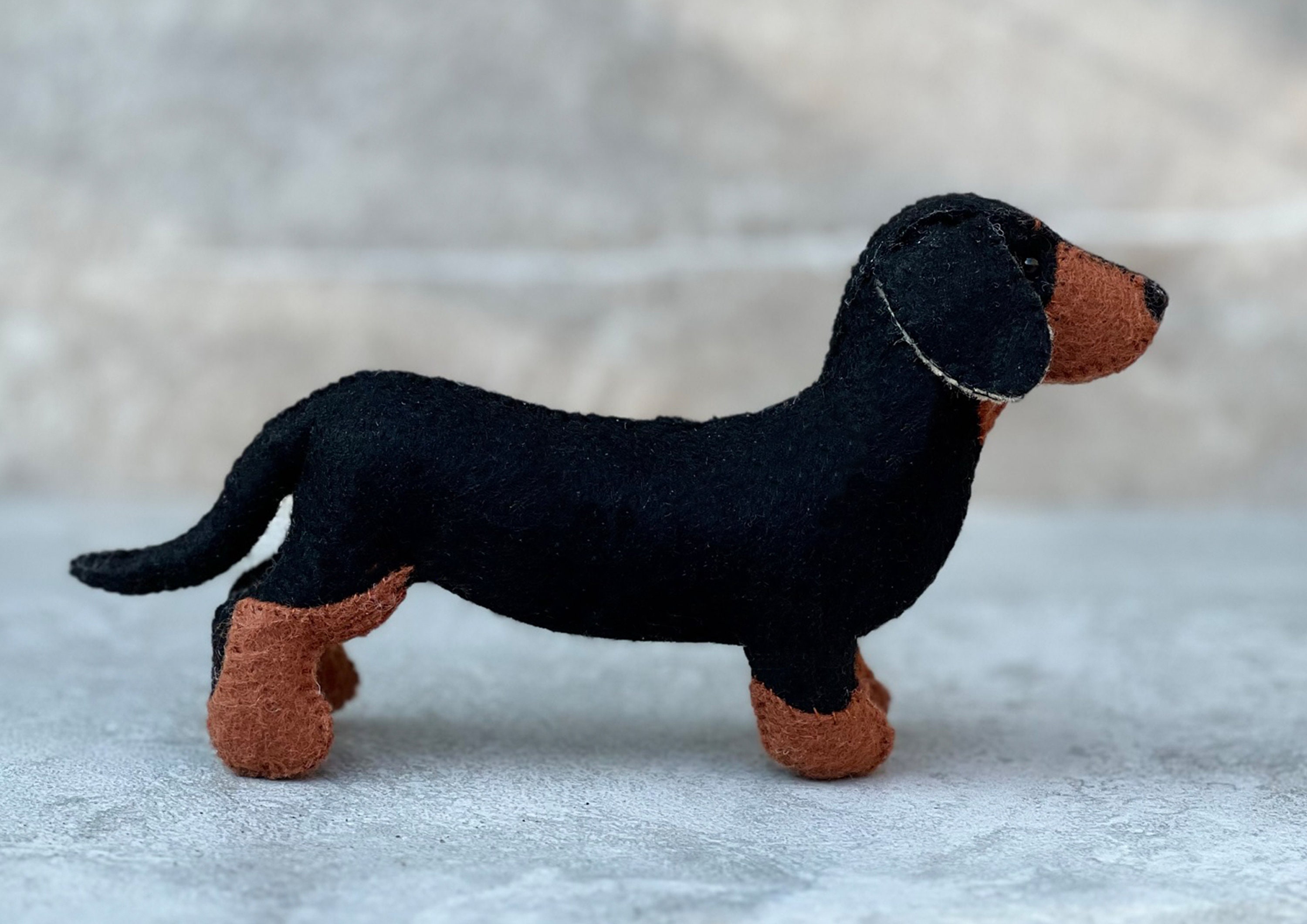 Felt Dachshund Dog * Digital Sewing Pattern PDF * Felt Stuffed Dogs ...