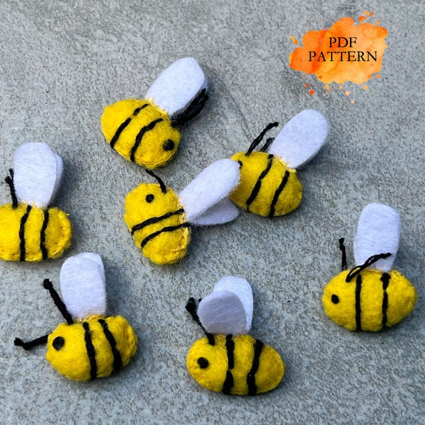 Felt Bee - Etsy