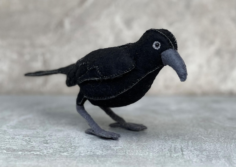 Felt Crow Bird * Digital Sewing Pattern PDF * Felt Stuffed Birds - Etsy