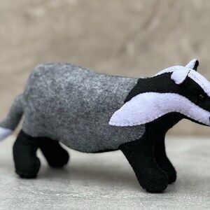 Felt Badger Sewing Pattern PDF Woodland Stuffed Animals Christmas ...
