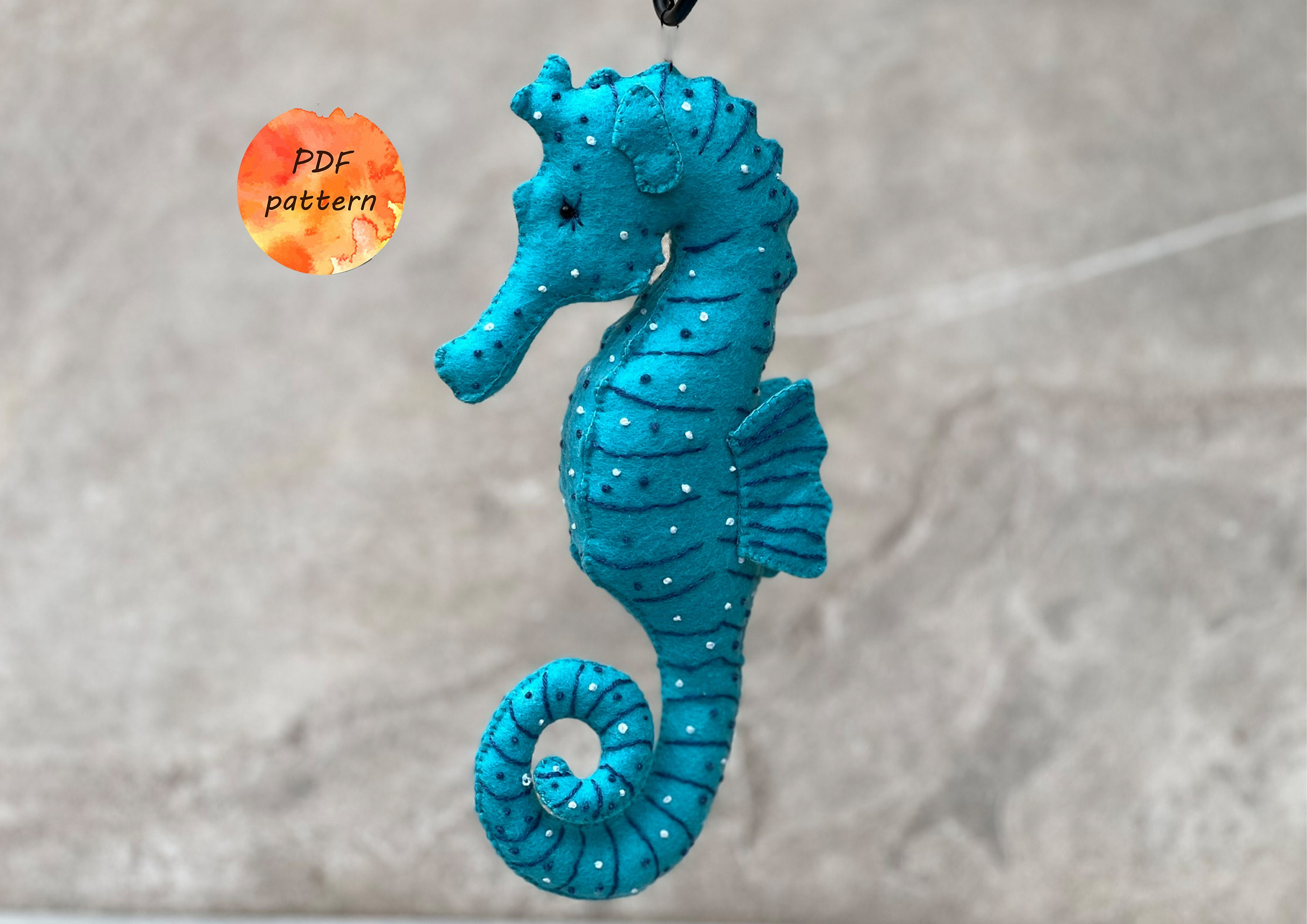 Felt SEAHORSE * Digital Sewing Pattern PDF * Fish Water Creatures - Etsy