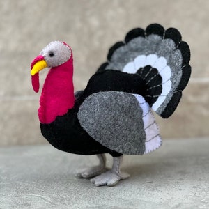 Felt Turkey Sewing Pattern PDF Birds Stuffed Animals Toy Ornament Gift ...
