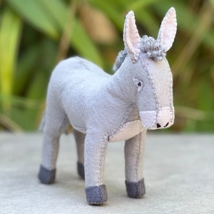 Felt Donkey Digital Sewing Pattern PDF Farm Animals - Etsy