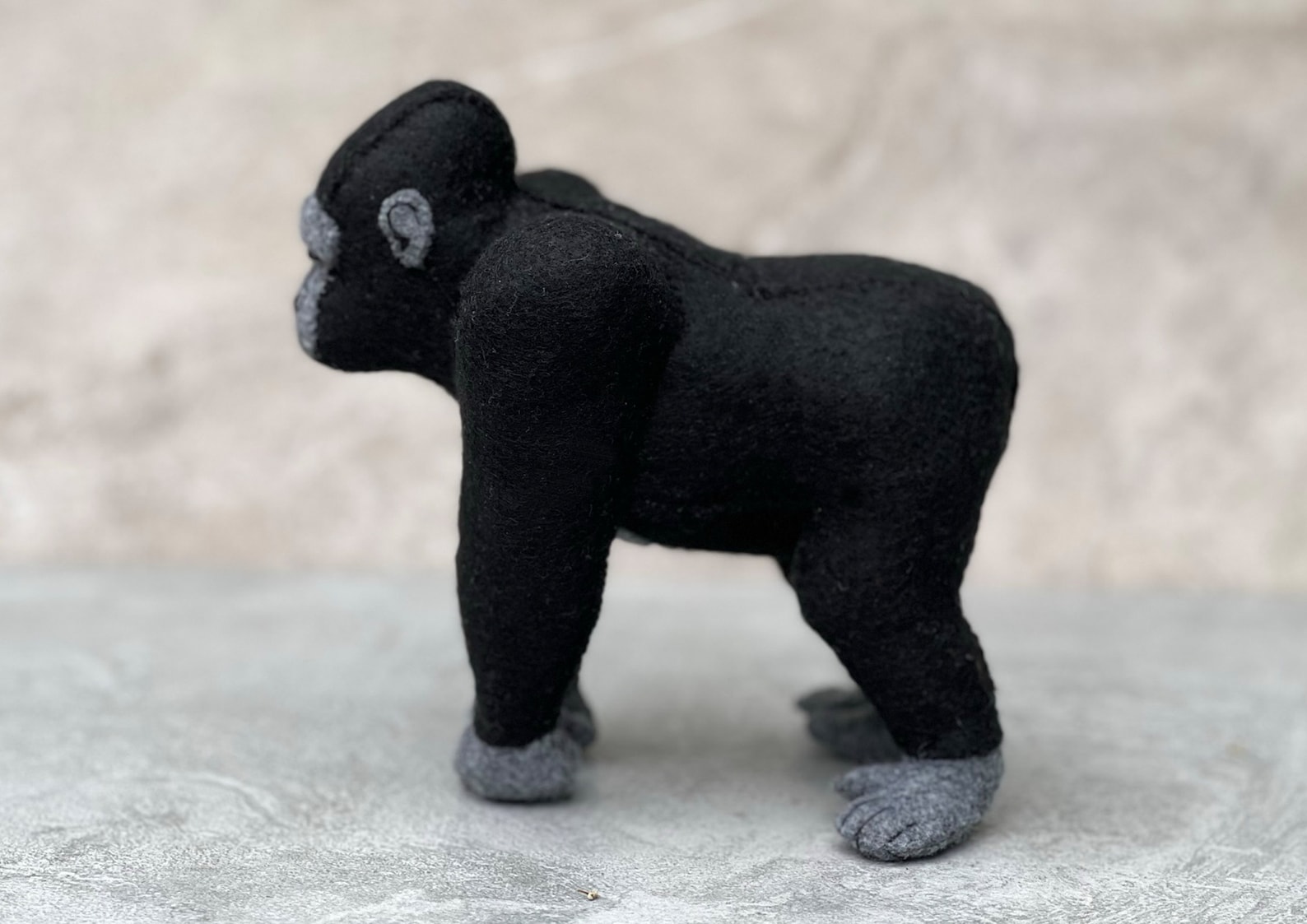 Felt MOUNTAIN GORILLA * Digital Sewing Pattern PDF * Jungle Stuffed ...