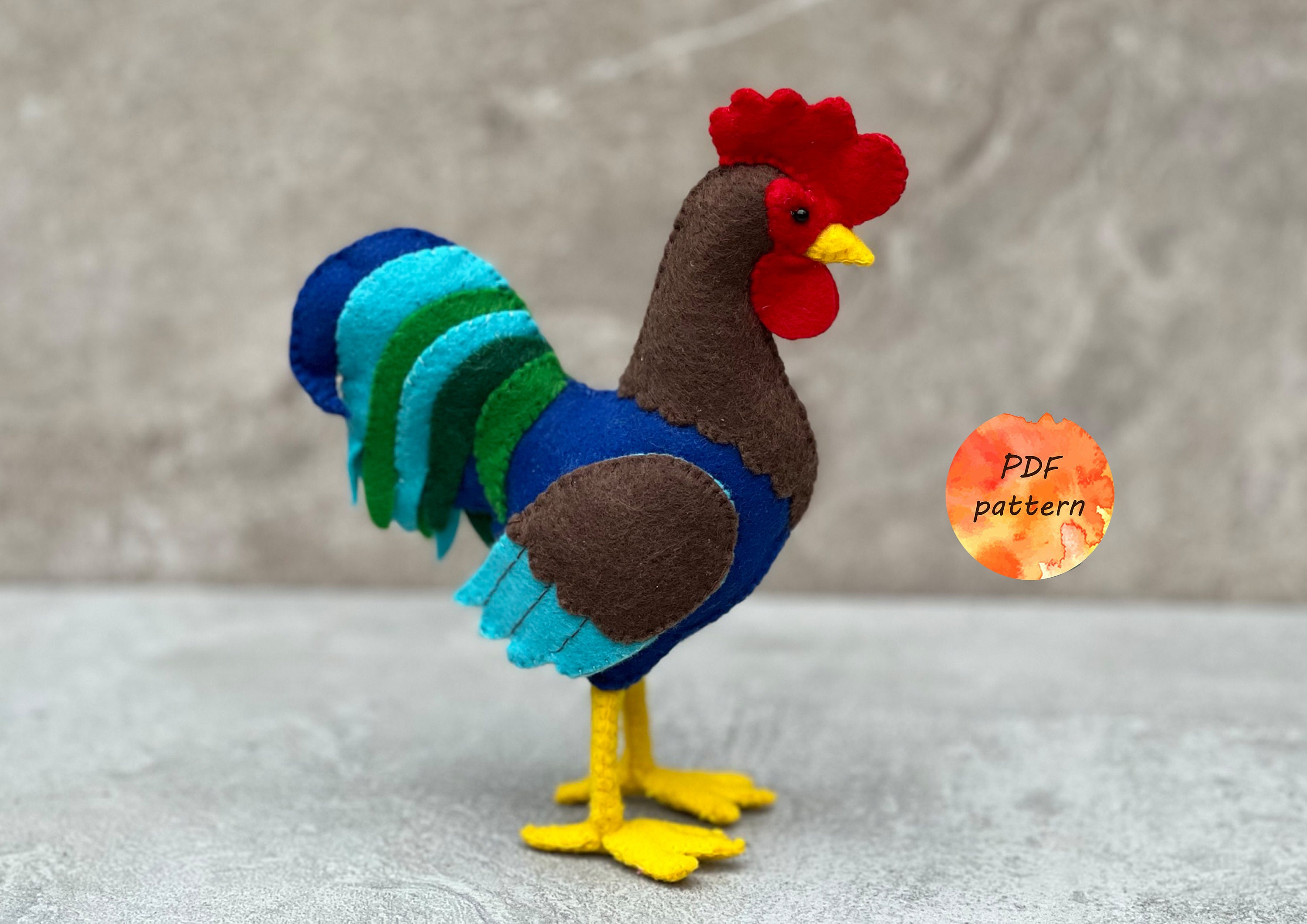 Felt Roosters