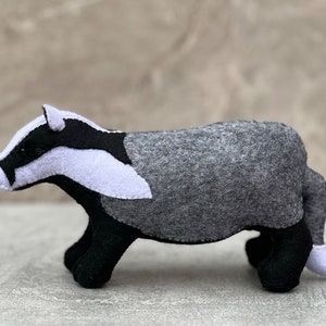 Felt Badger Sewing Pattern PDF Woodland Stuffed Animals Christmas ...