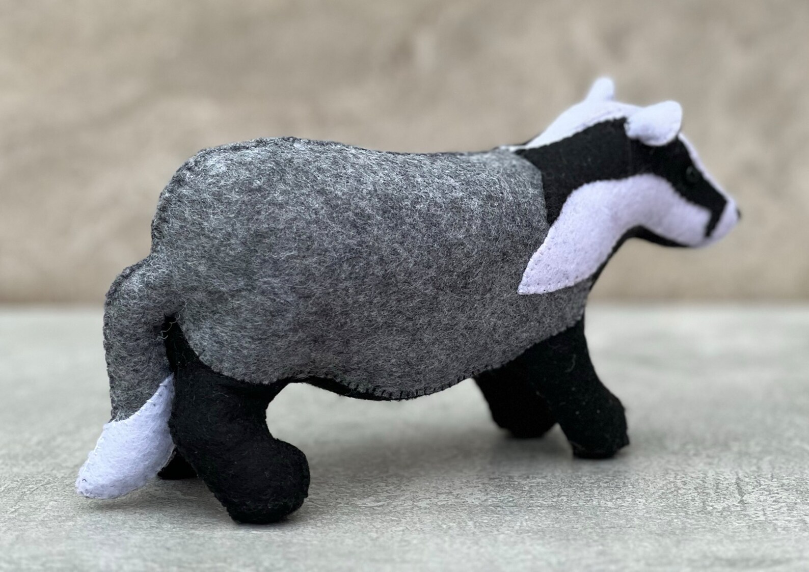 Felt Badger Sewing Pattern PDF Woodland Stuffed Animals Christmas ...