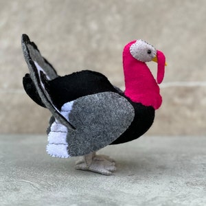 Felt Turkey Sewing Pattern PDF Birds Stuffed Animals Toy Ornament Gift ...