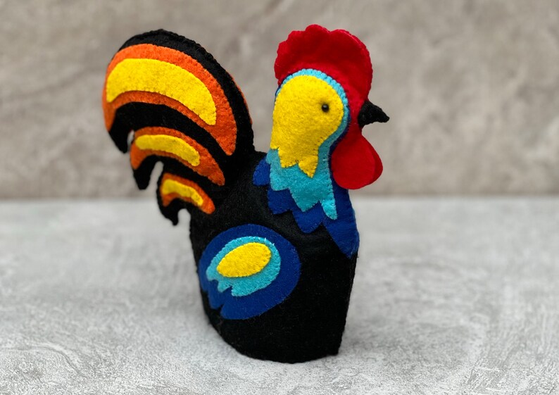 Felt Rooster Egg Cosy Sewing Pattern PDF Folk Art Easter - Etsy
