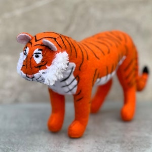 Felt Tiger Sewing Pattern PDF Safari Stuffed Animals Toy Ornament Gift ...