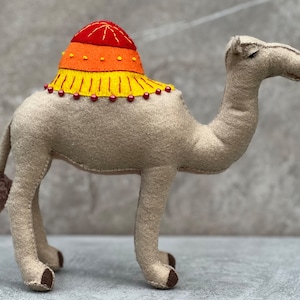 Felt Dromedary Camel Sewing Pattern PDF Camelids Stuffed Animals DIY ...
