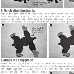 Felt MOUNTAIN GORILLA * Digital Sewing Pattern PDF * Jungle Stuffed ...