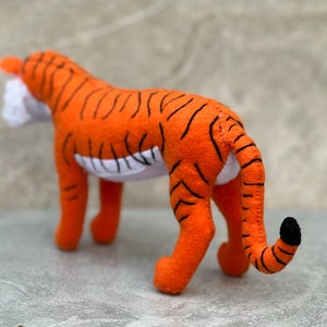 Felt Tiger Sewing Pattern PDF Safari Stuffed Animals Toy Ornament Gift ...