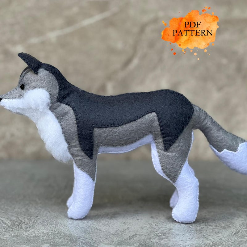 Felt Wolf - Etsy