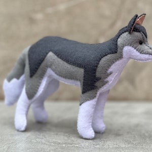 Felt Wolf Sewing Pattern PDF Woodland Stuffed Animals Christmas ...