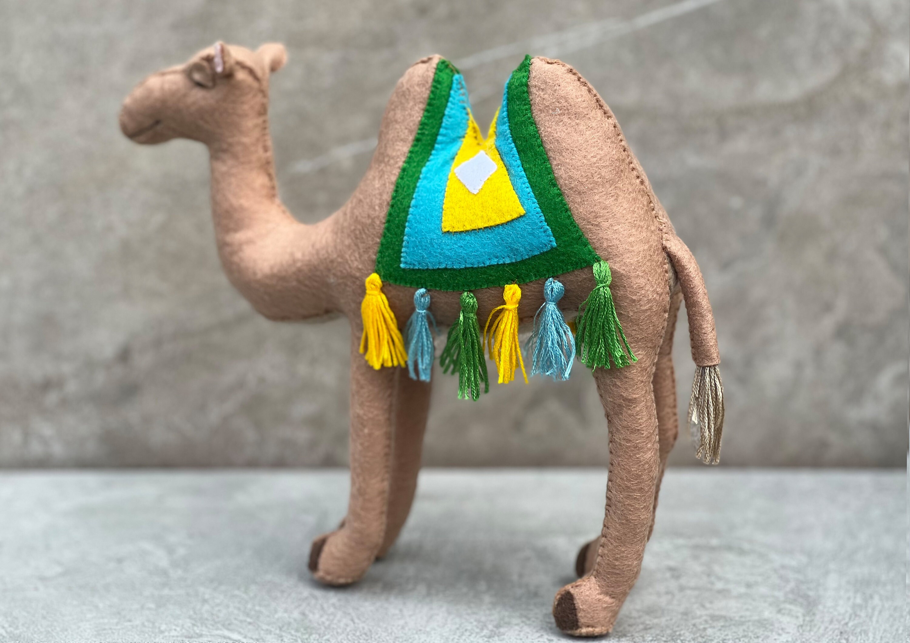 Felt Bactrian Camel Sewing Pattern PDF Camelids Stuffed Animals DIY ...